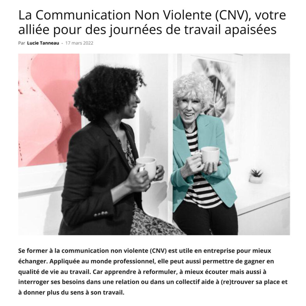 Interview : La Communication Non Violente (CNV) - Couleurs d'Avenir